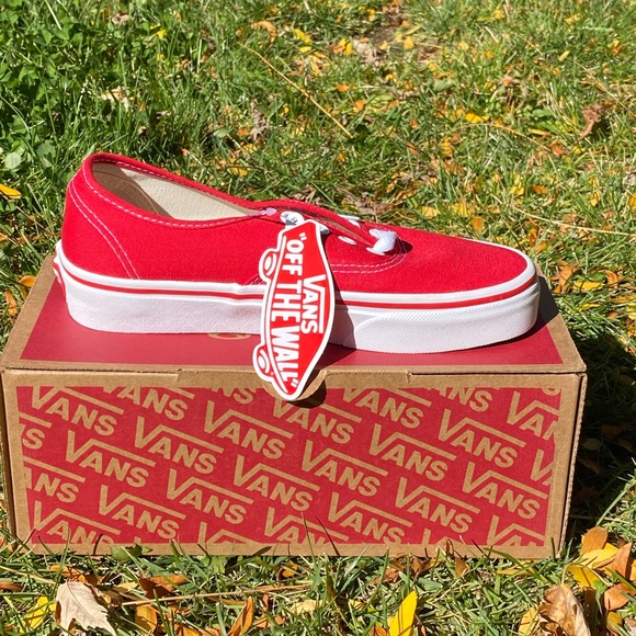 Vans | Shoes | Authentic Red Vans | Poshmark